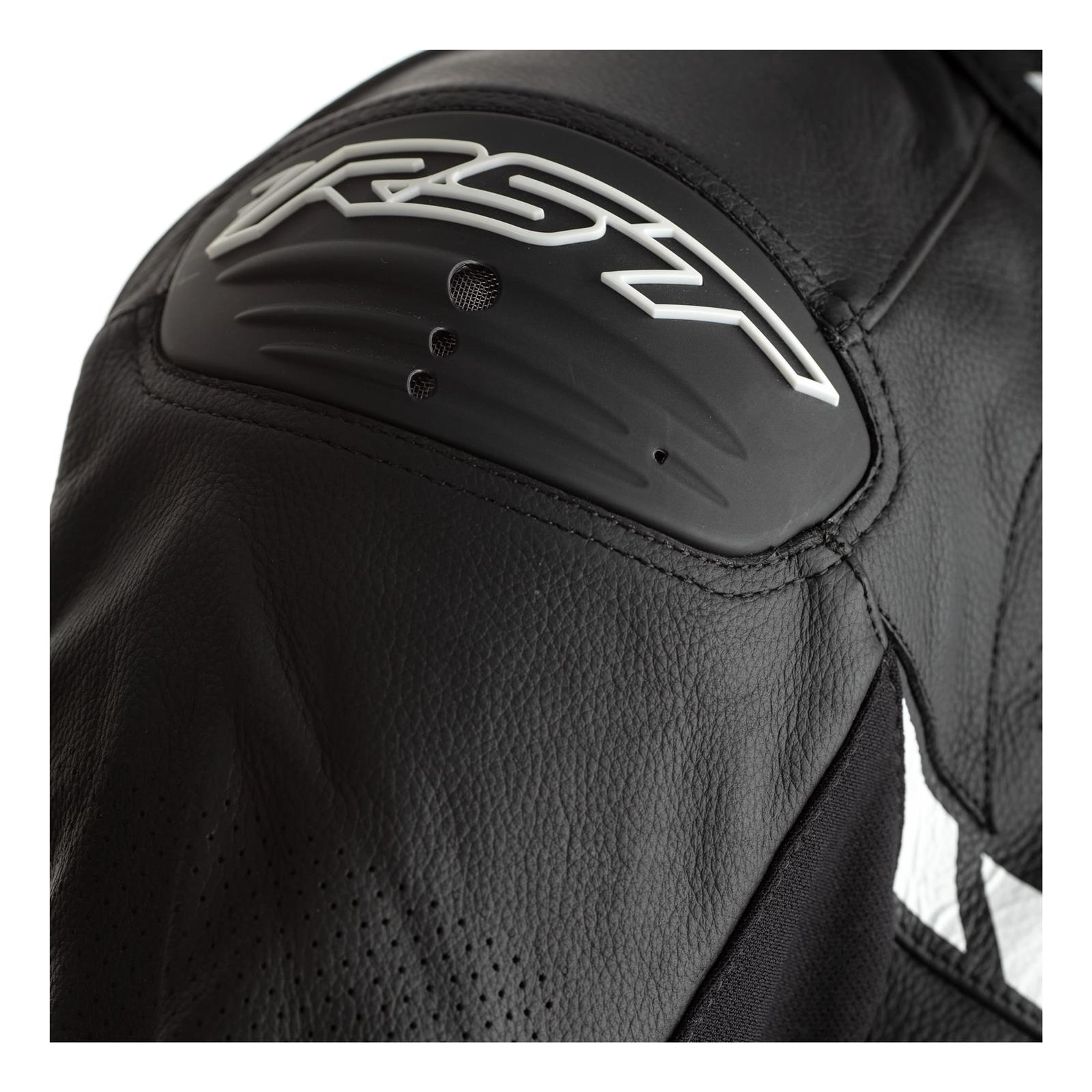 Kurtka skórzana RST AXIS CE BLACK/BLACK/WHITE czarny biały | RRmoto.pl