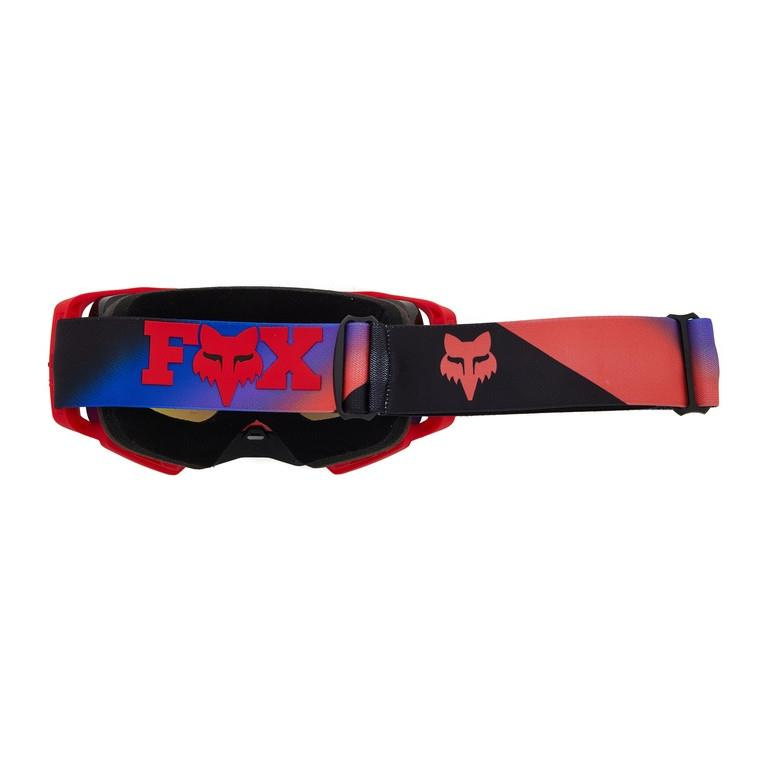 Gogle motocyklowe FOX AIRSPACE STREAK FLUORESCENT RED czerwony fluo ...