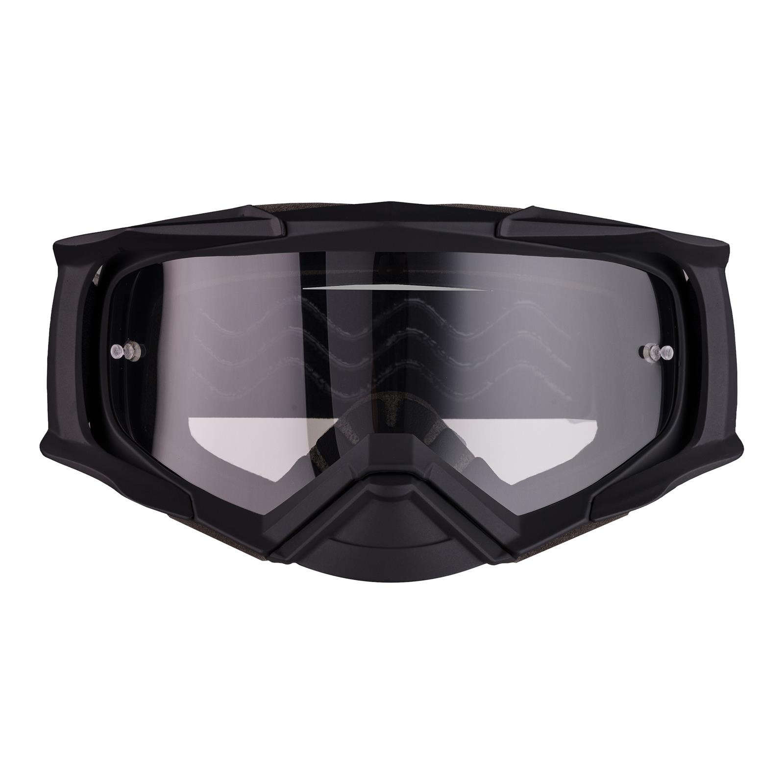 Gogle motocyklowe IMX DUST BLACK MATT SZYBA DARK SMOKE + CLEAR czarny ...
