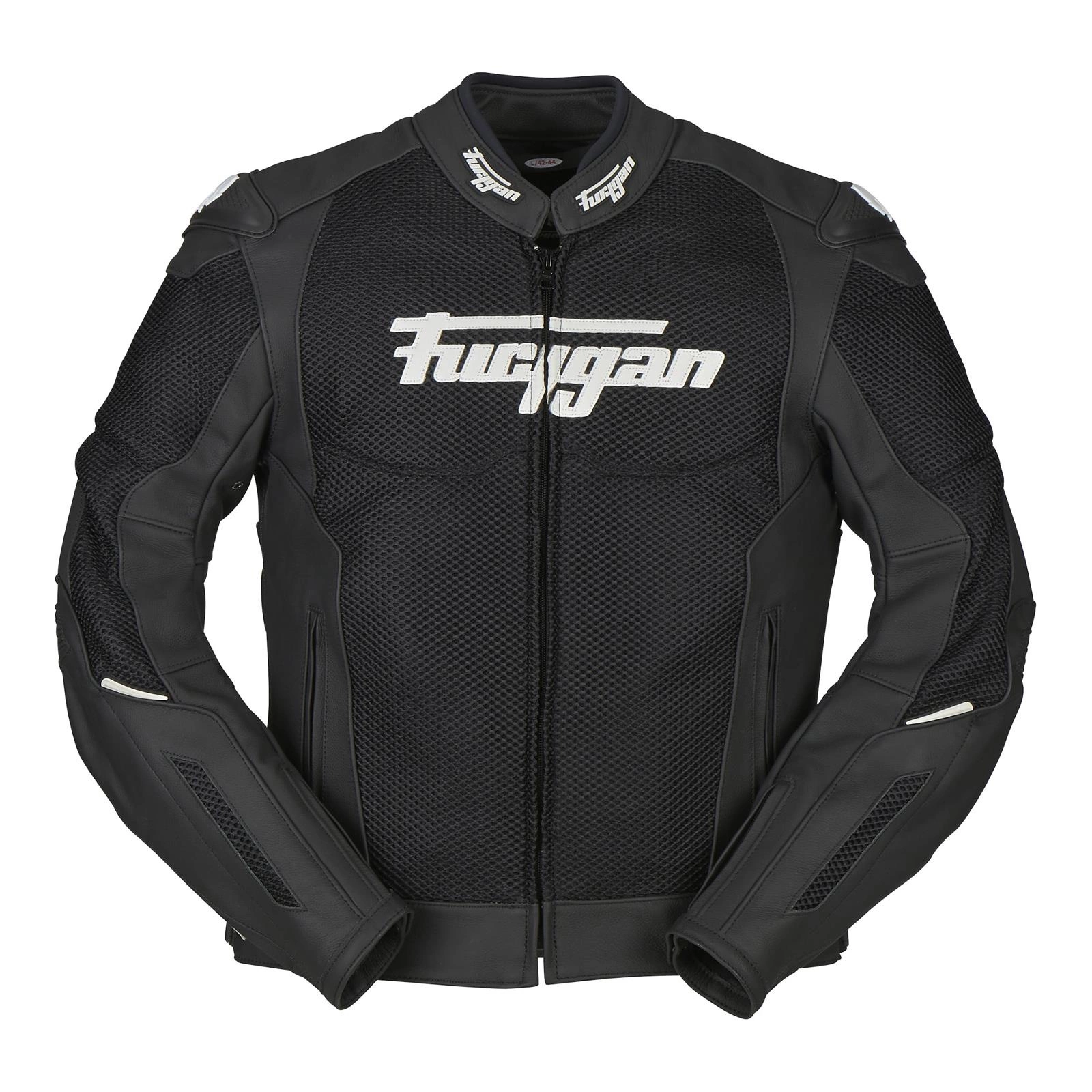Kurtka skórzana FURYGAN SPEED MESH PRO BLACK/WHITE czarny biały | RRmoto.pl