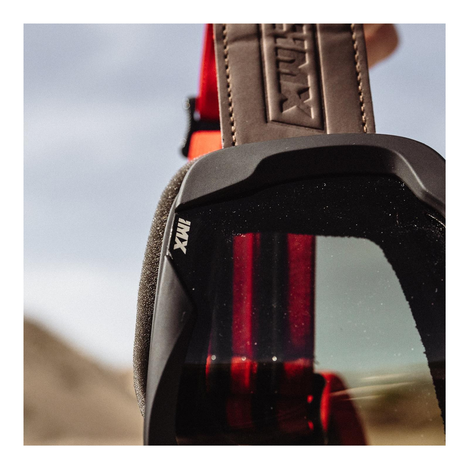 Gogle motocyklowe IMX ENDURANCE RUST BLACK MATT/RED SZYBA DARK SMOKE ...