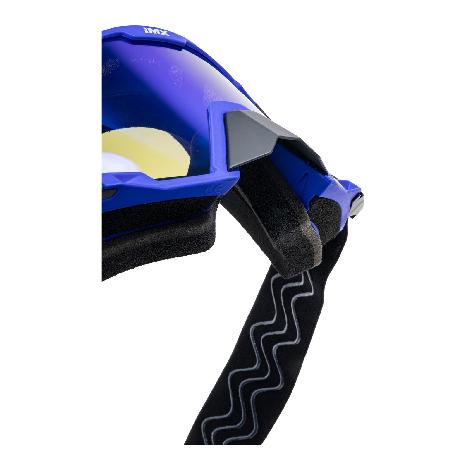 Gogle motocyklowe IMX SAND BLUE MATT/BLACK SZYBA BLUE IRIDIUM + CLEAR ...