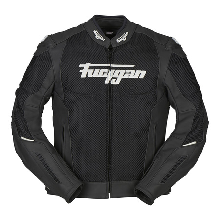 Kurtka skórzana FURYGAN SPEED MESH PRO BLACK/WHITE czarny biały | RRmoto.pl