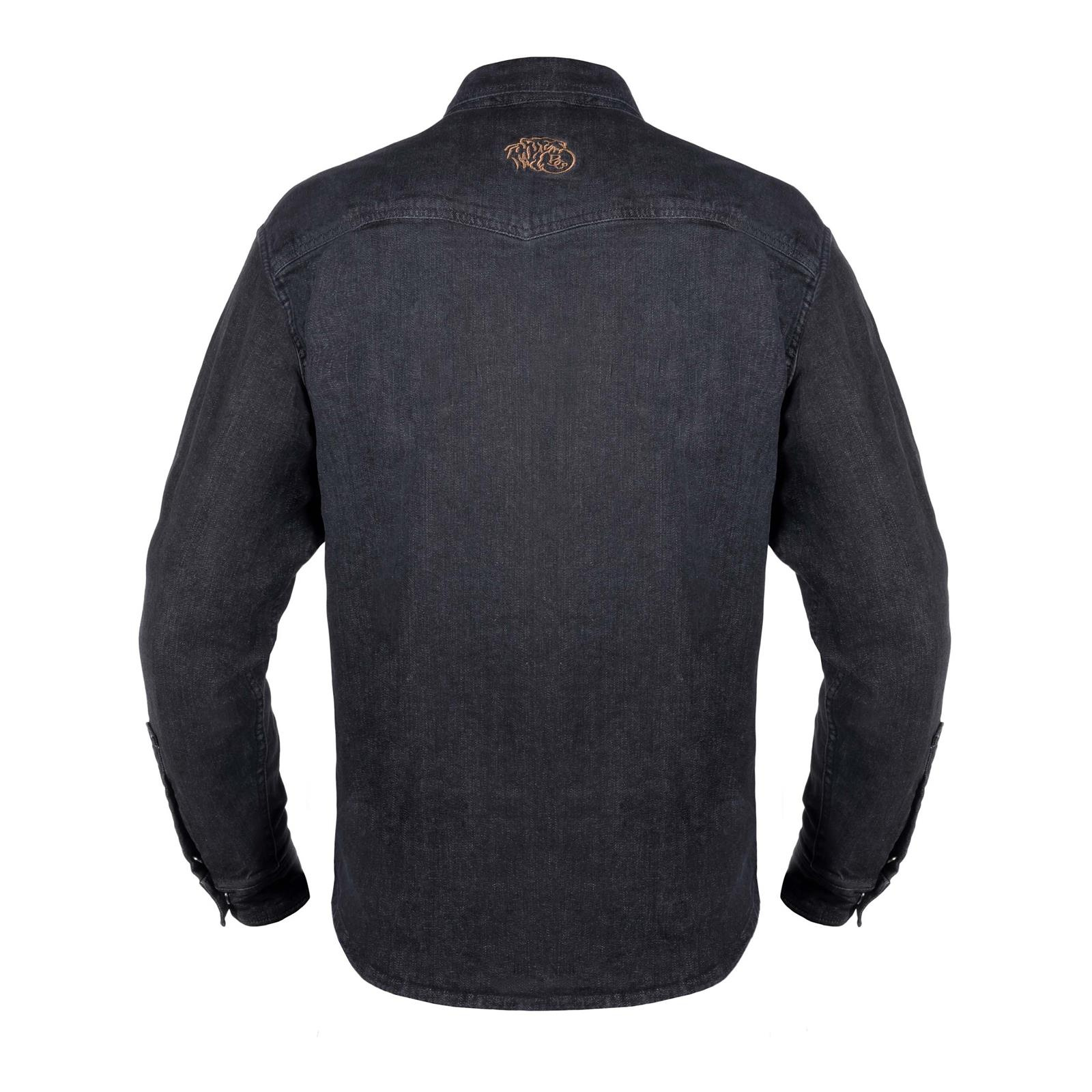 Koszula motocyklowa BROGER ALASKA JEANS WASHED BLACK czarny | RRmoto.pl