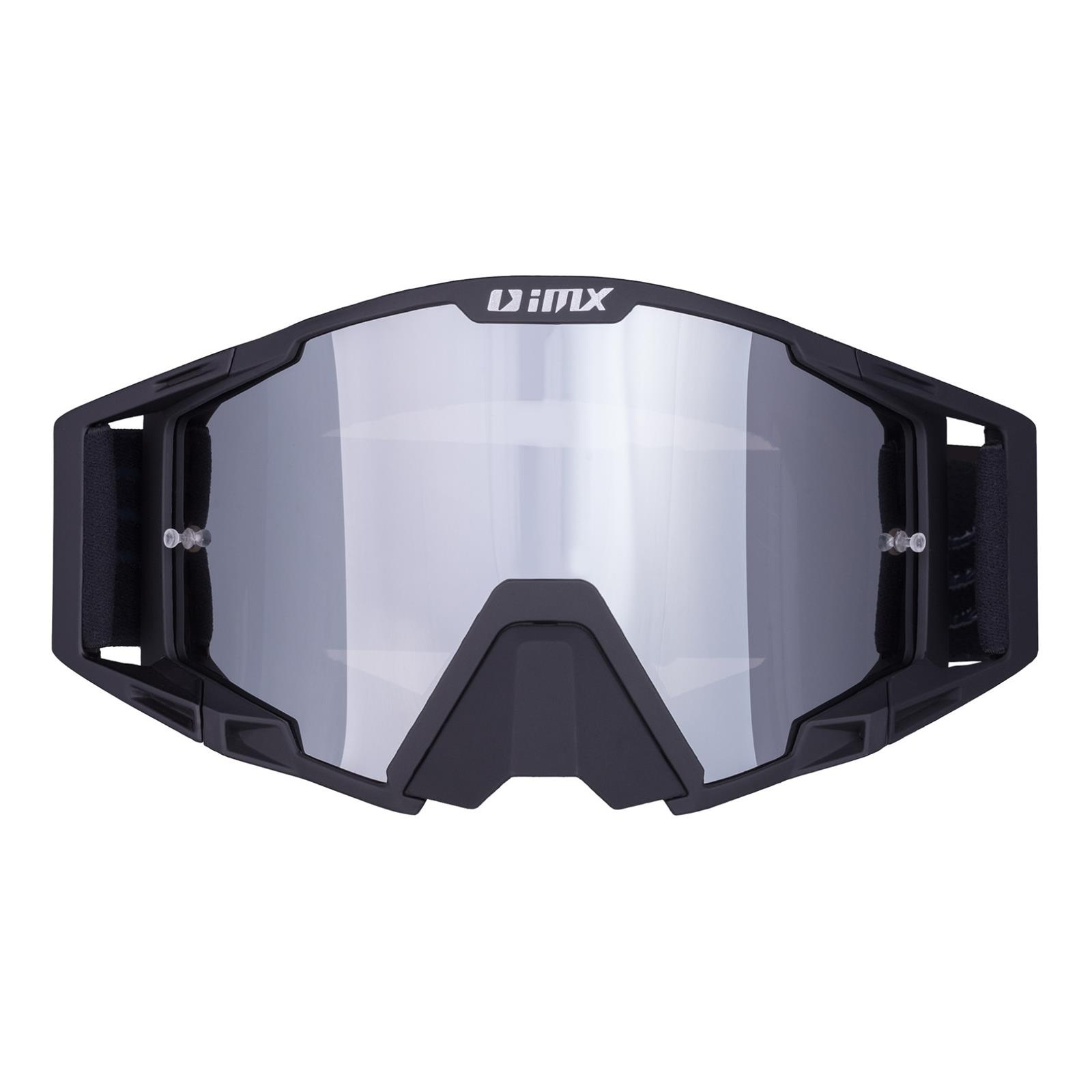 Gogle motocyklowe IMX SAND BLACK MATT SZYBA SILVER IRIDIUM + CLEAR ...
