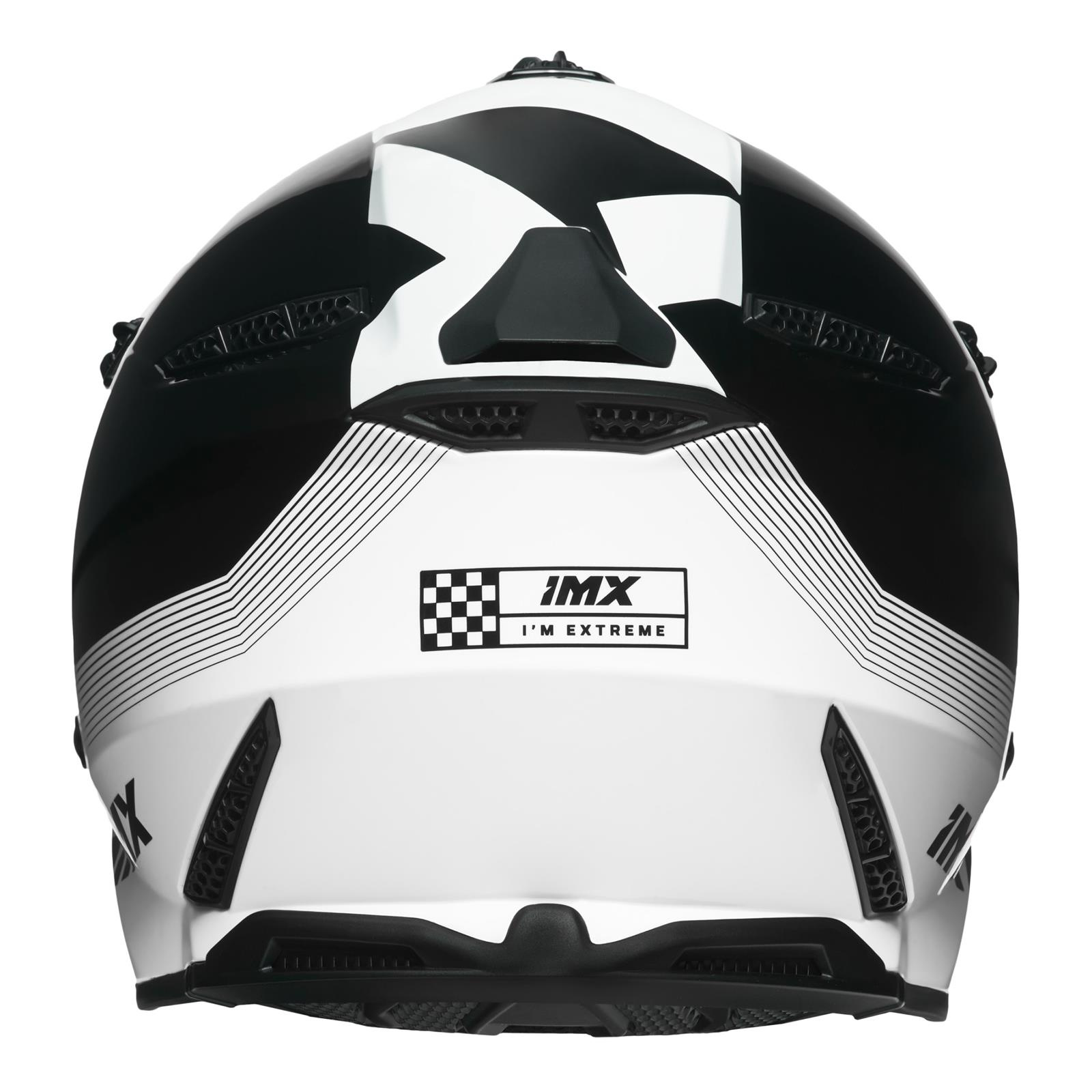 Kask cross IMX FMX-02 BLACK/WHITE czarny biały | RRmoto.pl