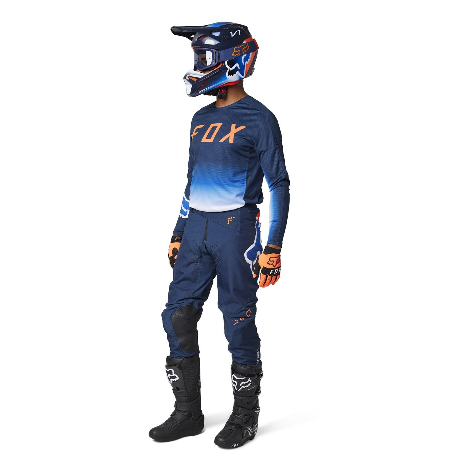 Spodnie cross FOX 360 FGMNT MIDNIGHT niebieski | RRmoto.pl