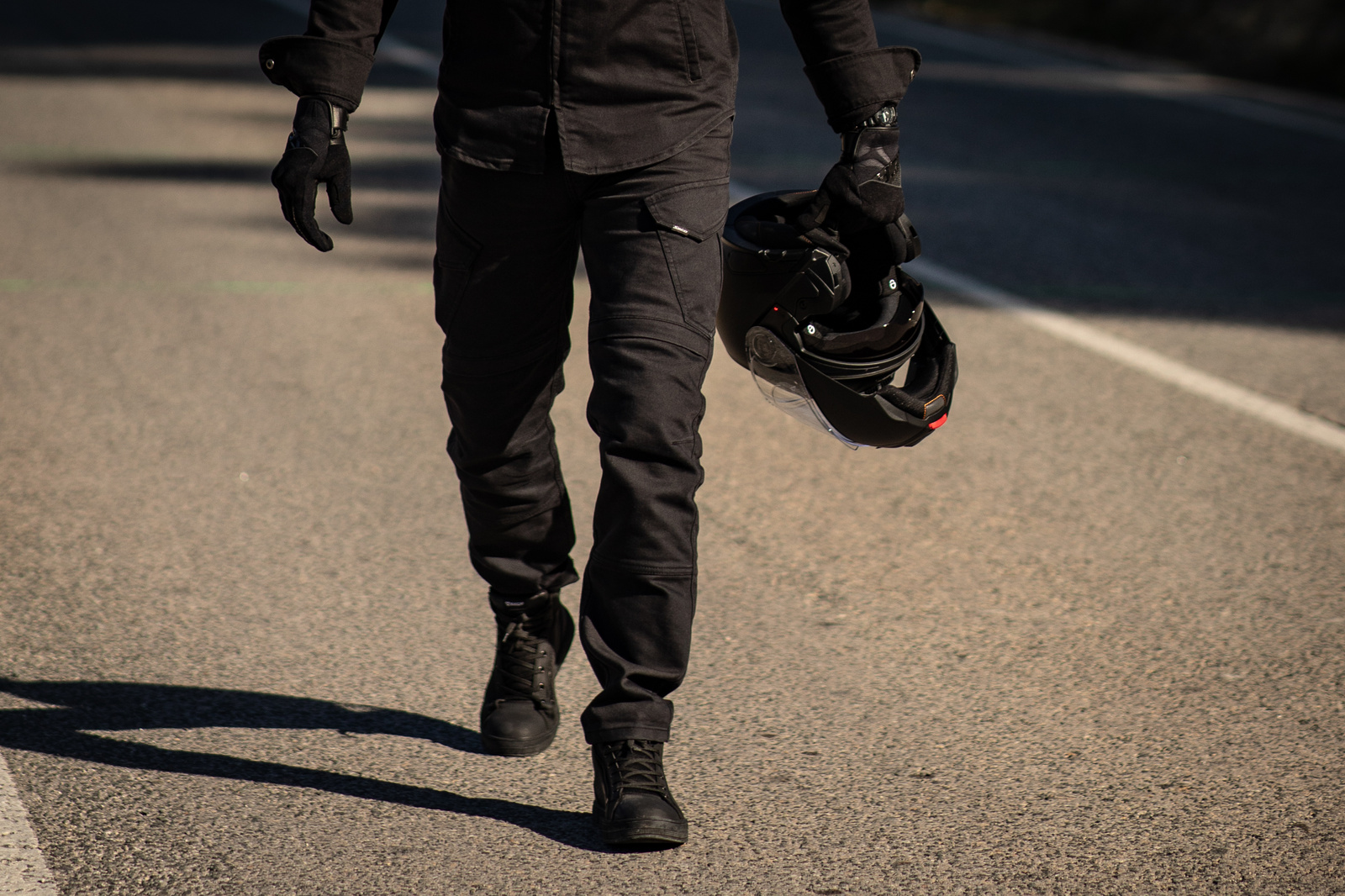 Jeansy motocyklowe SECA SQUADRON BLACK czarny | RRmoto.pl