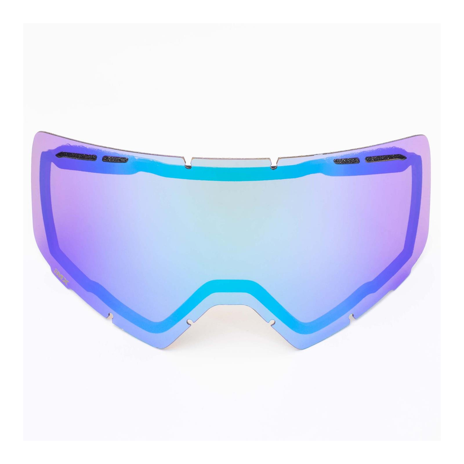 Gogle motocyklowe IMX SNOW BLACK MATT/BLACK SZYBA PODWÓJNA GREEN ...