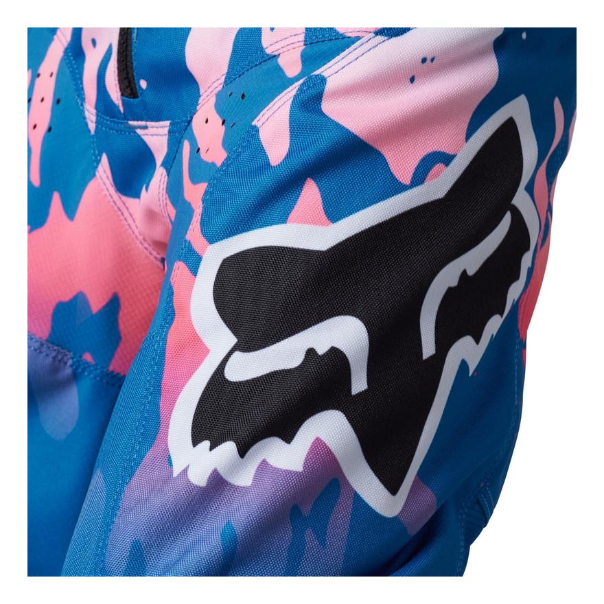 Spodnie cross dziecięce FOX JUNIOR 180 MORPHIC BLUEBERRY niebieski różowy | RRmoto.pl