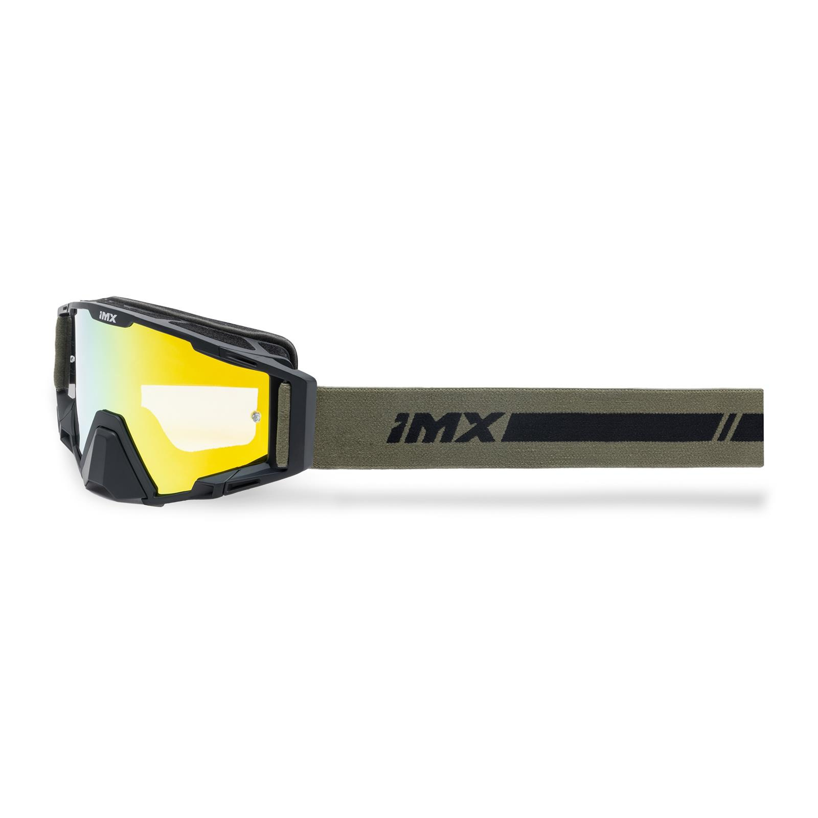 Gogle motocyklowe IMX SAND BLACK MATT/BRONZE SZYBA ORANGE IRIDIUM ...
