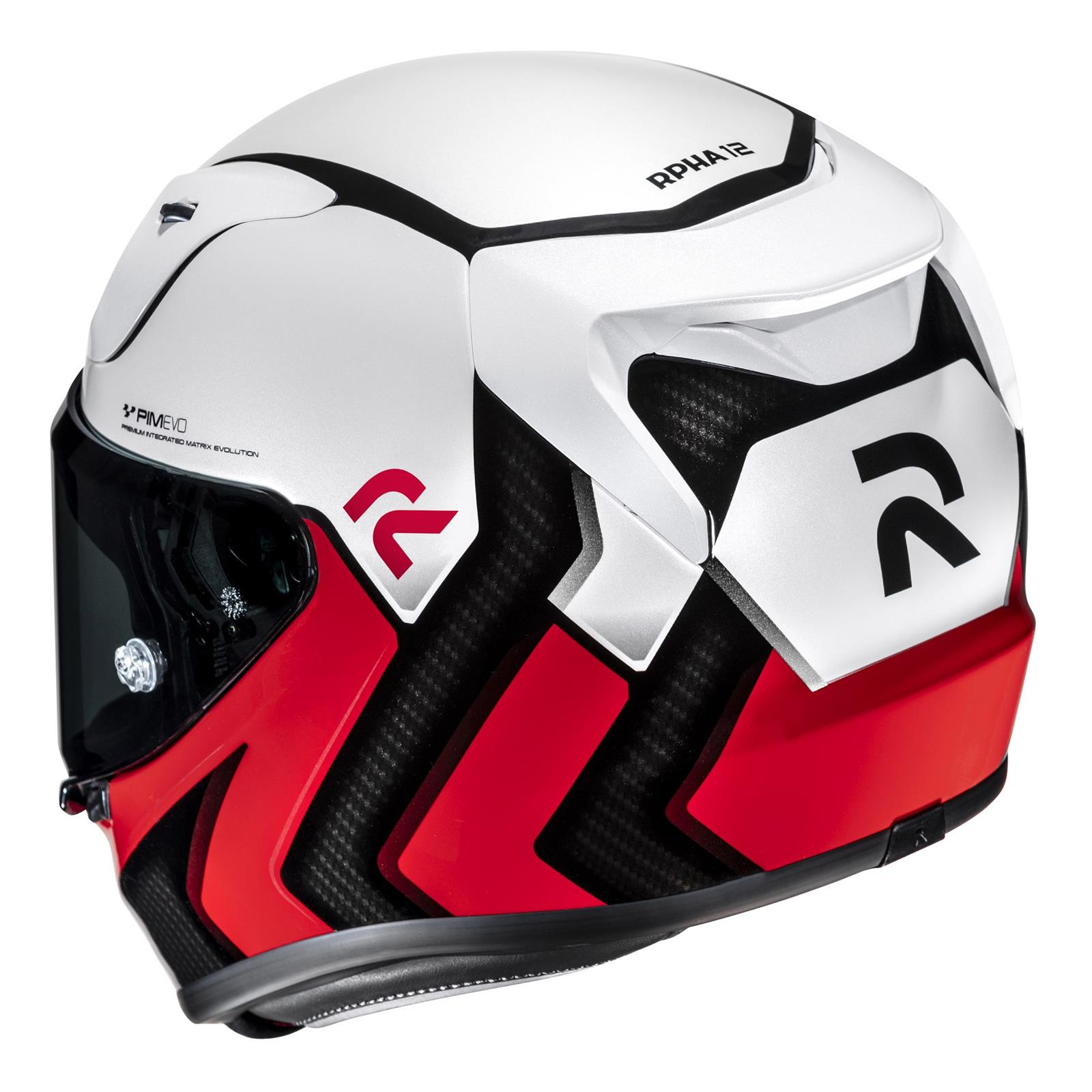Kask integralny HJC RPHA 12 KOS RED/WHITE czerwony biały | RRmoto.pl