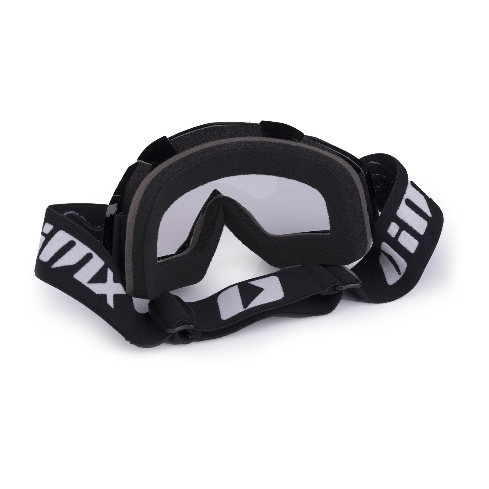 Gogle motocyklowe IMX MUD BLACK SZYBA CLEAR czarny biały | RRmoto.pl