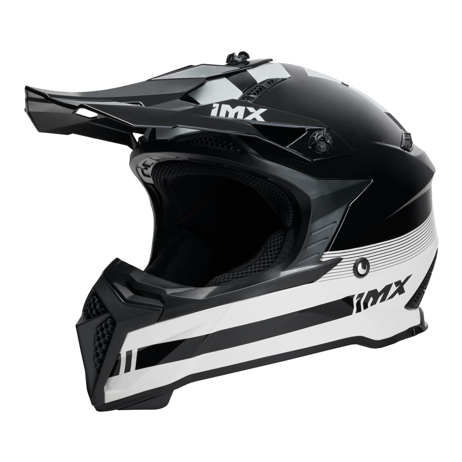 Kask cross IMX FMX-02 BLACK/WHITE czarny biały | RRmoto.pl