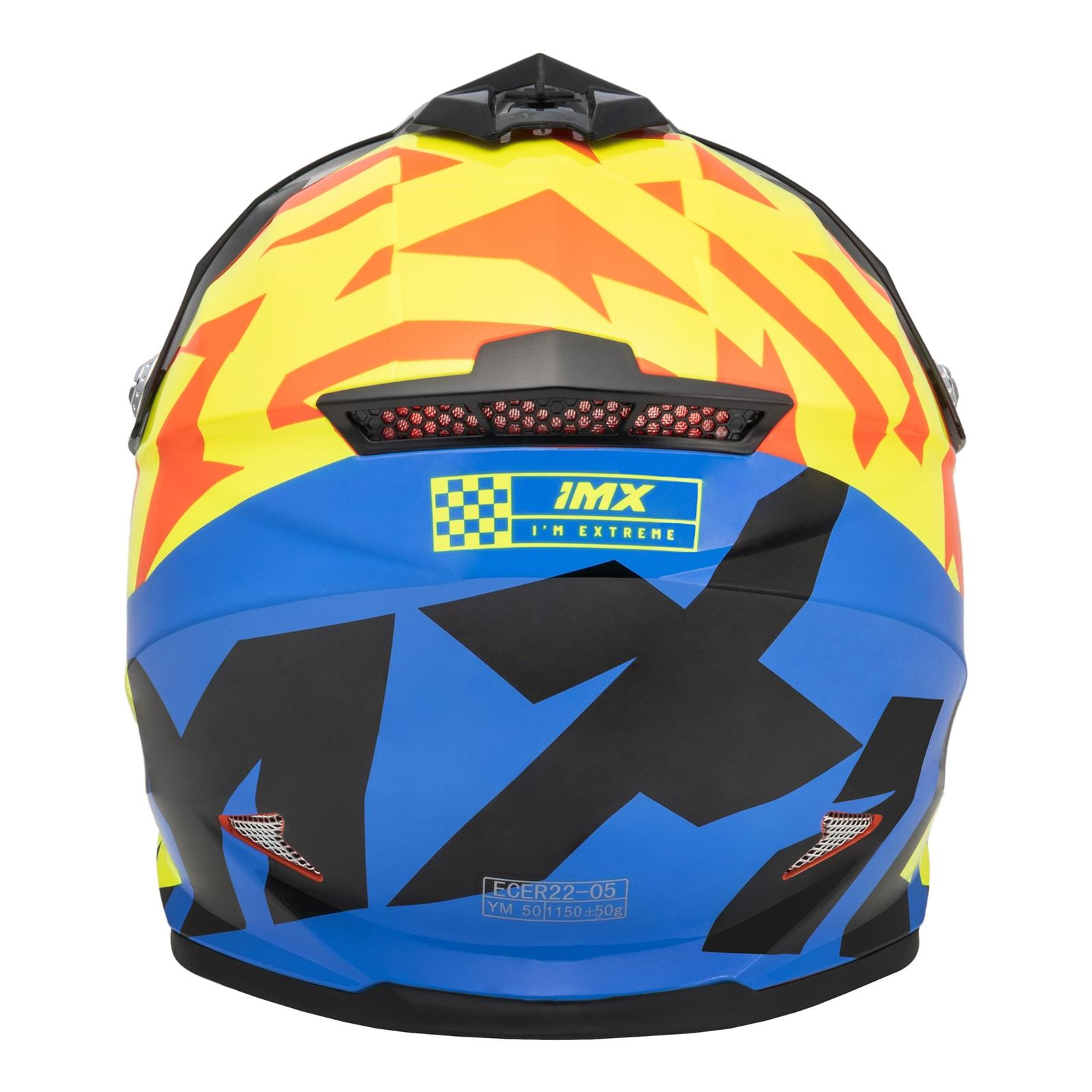 Kask cross dziecięcy IMX FMX-01 JUNIOR BLACK/FLUO YELLOW/BLUE/FLUO RED ...