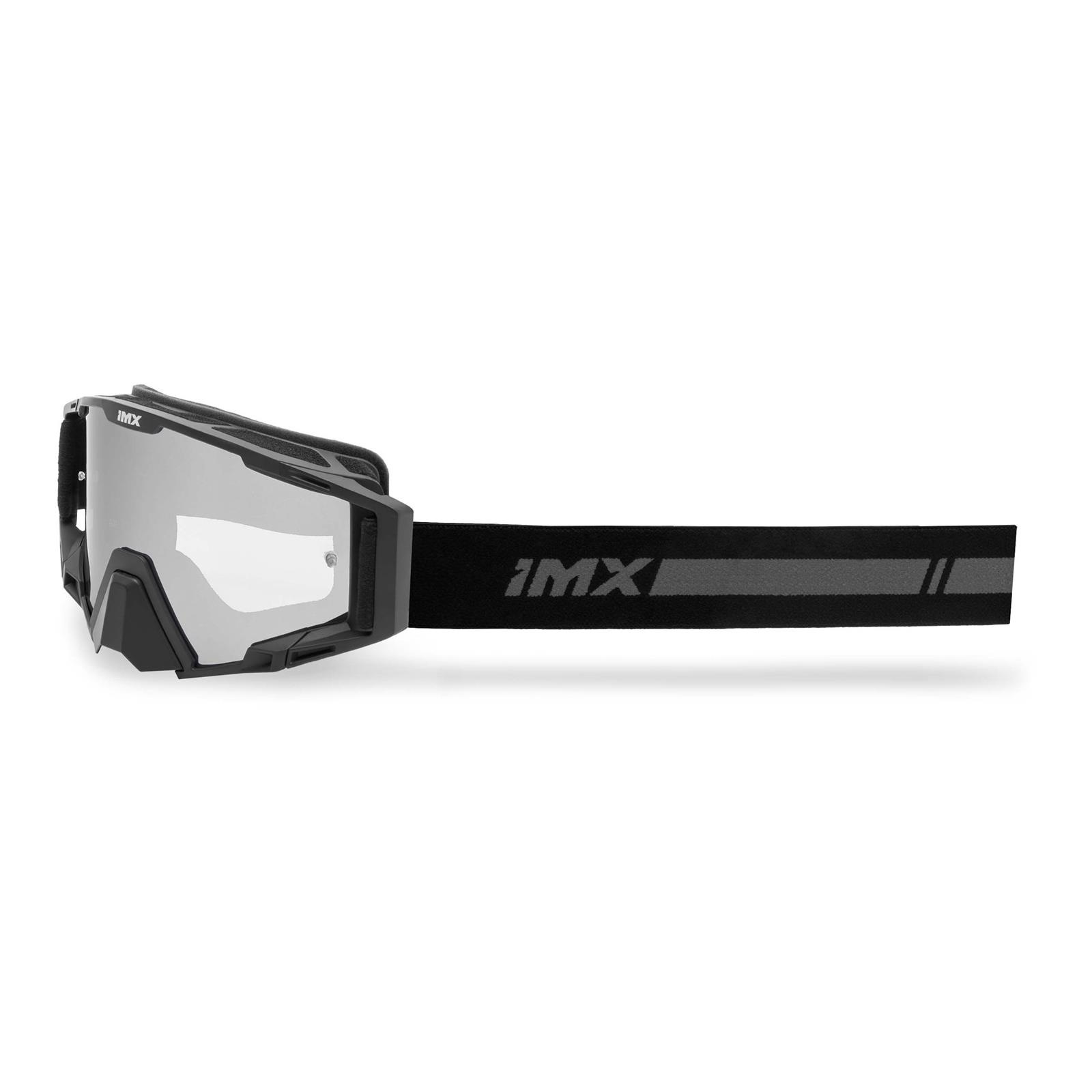 Gogle motocyklowe IMX SAND BLACK MATT SZYBA SILVER IRIDIUM + CLEAR ...