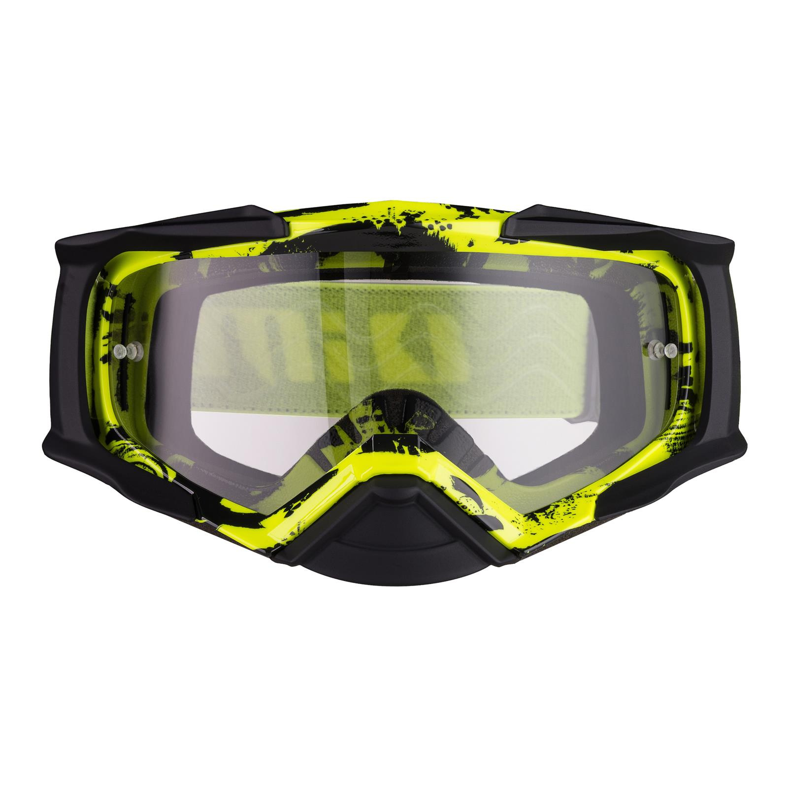 Gogle motocyklowe IMX DUST GRAPHIC FLO YELLOW/BLACK MATT SZYBA DARK ...