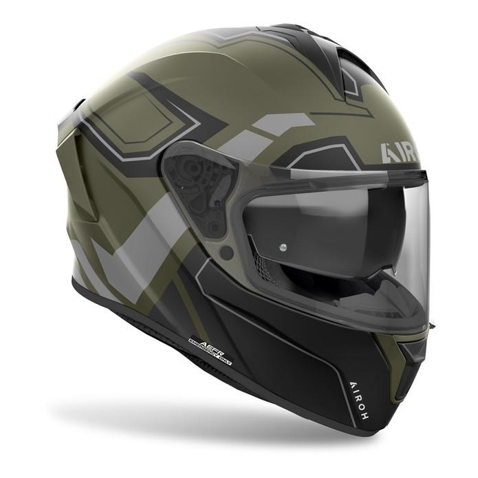 Kask integralny AIROH SPARK 2 DART MILITARY GREEN MATT zielony szary ...