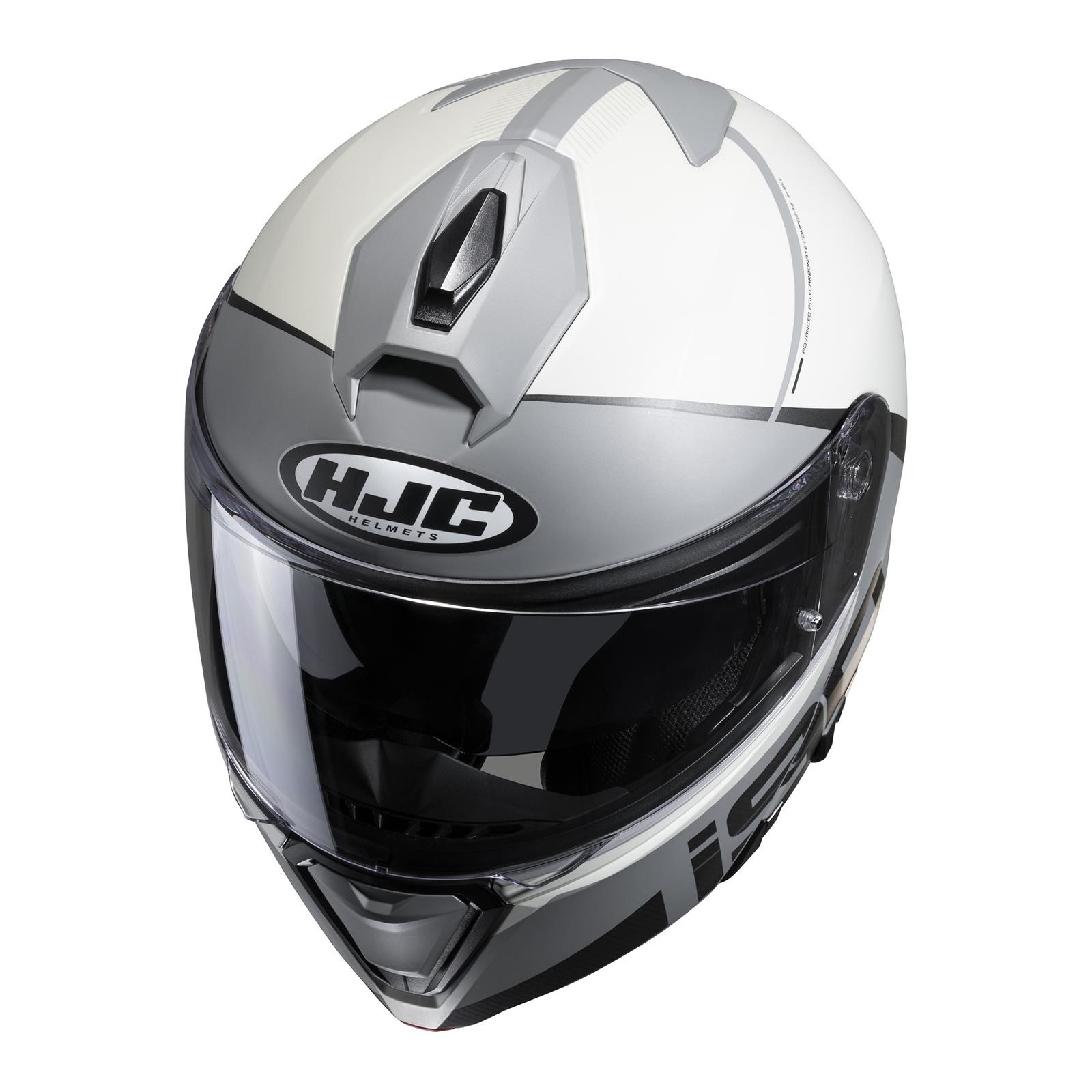 Kask szczękowy HJC I90 MAY GREY/WHITE szary biały | RRmoto.pl