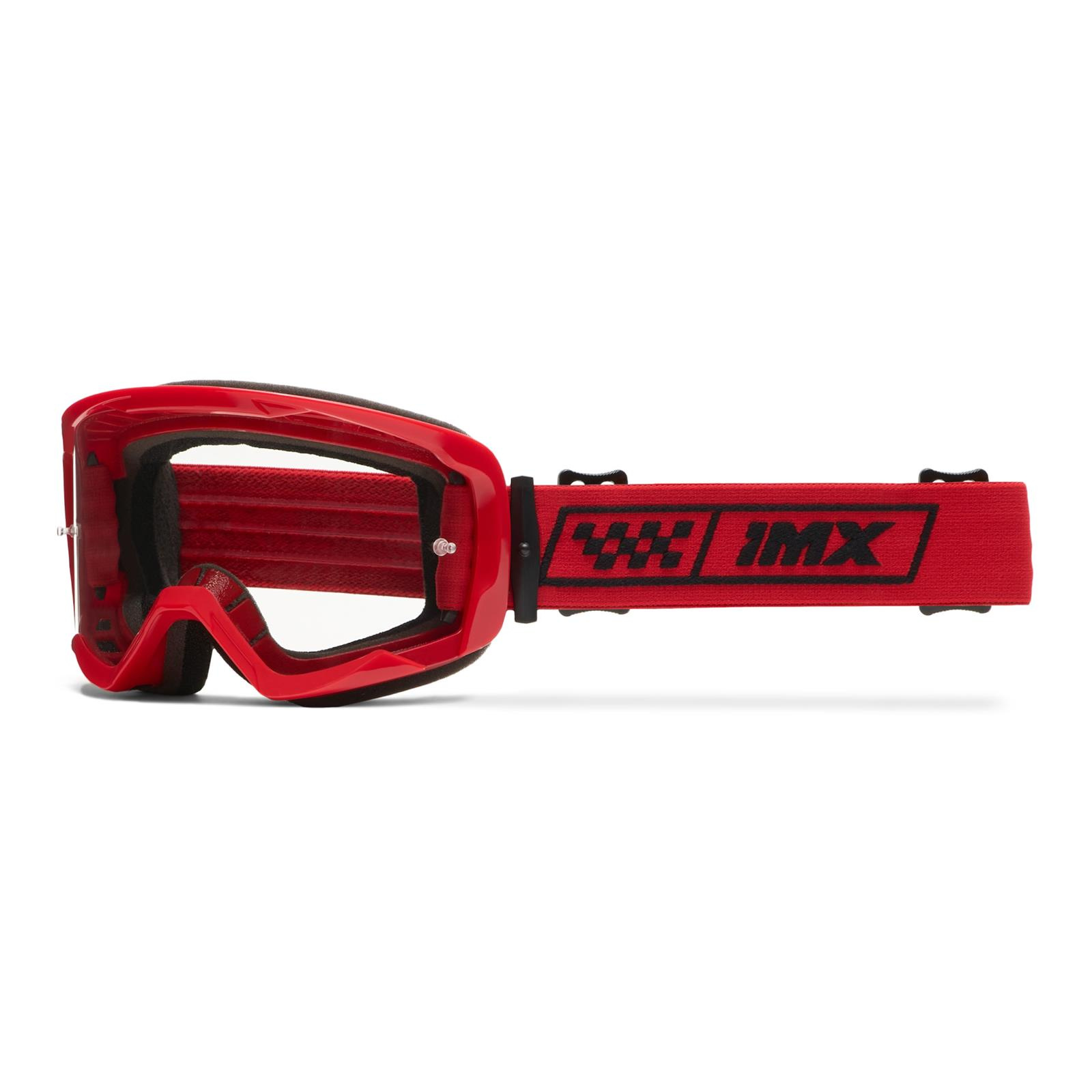 Gogle motocyklowe IMX ENDURANCE RACE RED GLOSS/RED SZYBA DARK SMOKE ...