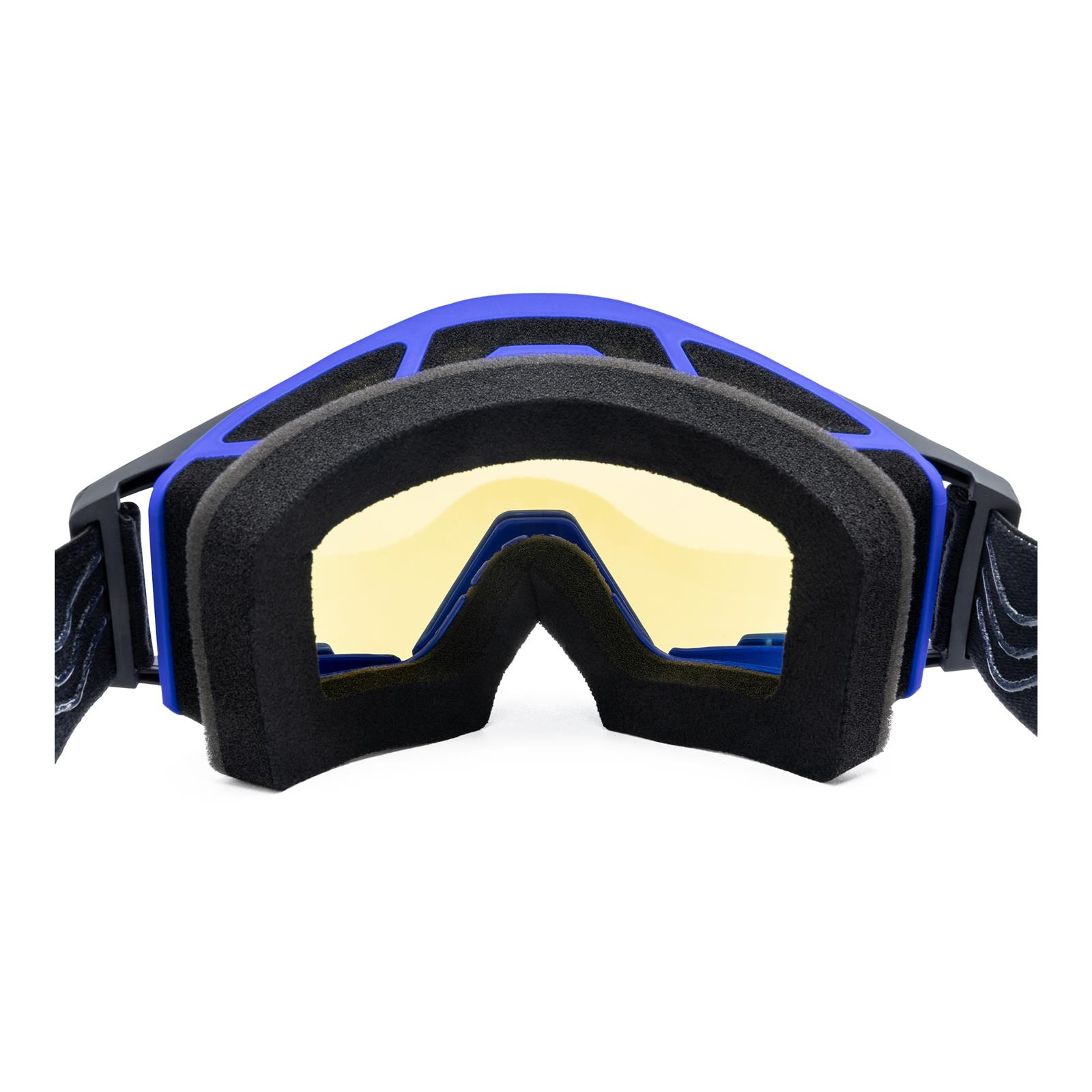Gogle motocyklowe IMX SAND BLUE MATT/BLACK SZYBA BLUE IRIDIUM + CLEAR ...