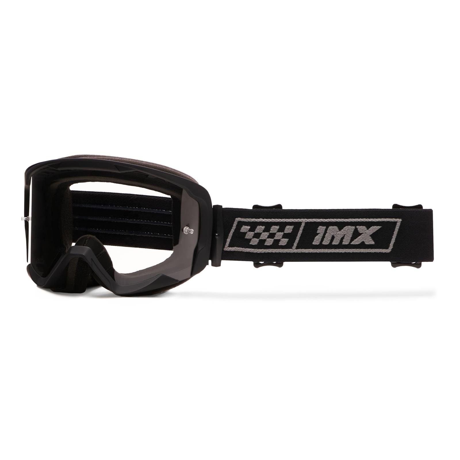 Gogle motocyklowe IMX ENDURANCE RACE BLACK MATT/GREY SZYBA DARK SMOKE ...