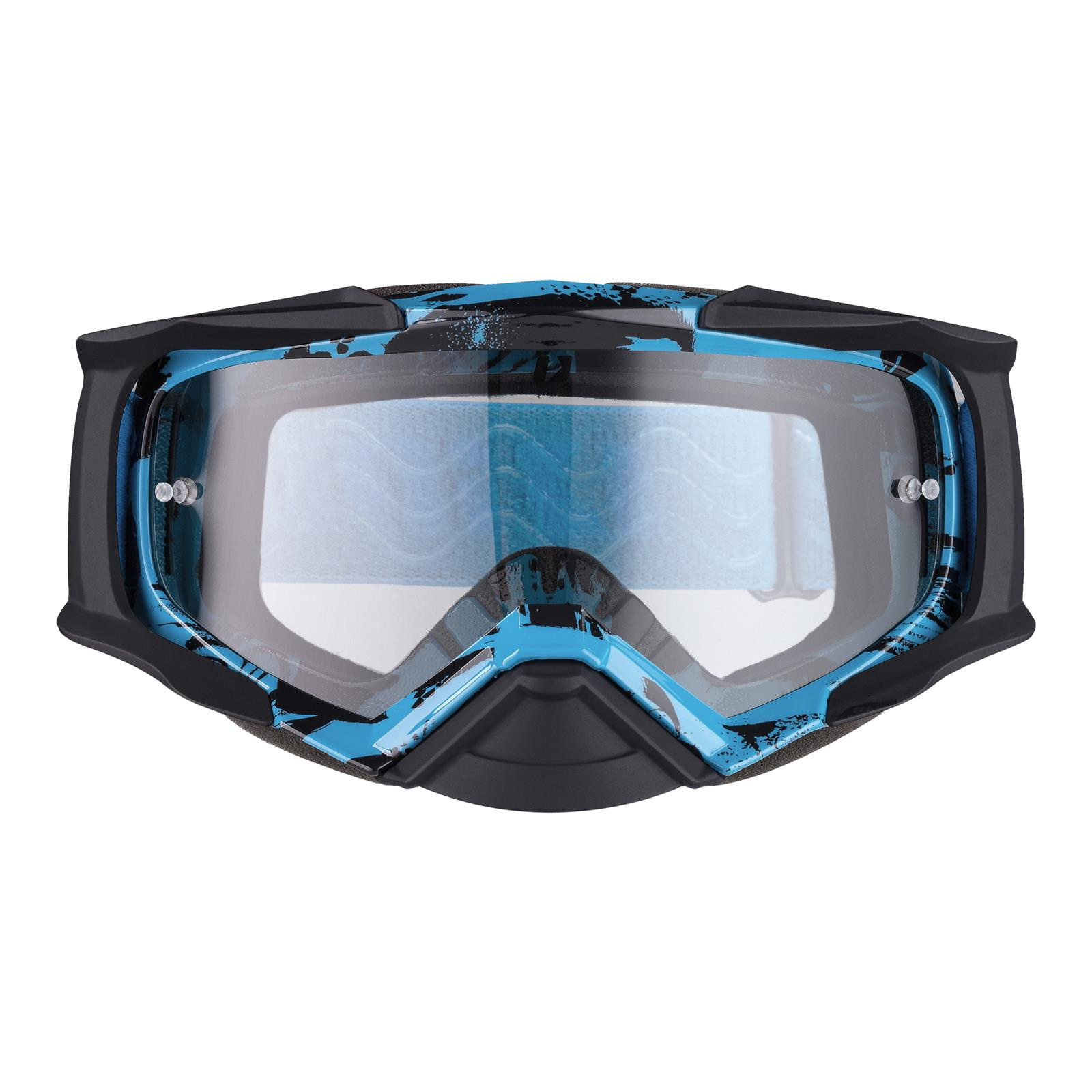 Gogle motocyklowe IMX DUST GRAPHIC BLUE/BLACK MATT SZYBA DARK SMOKE ...