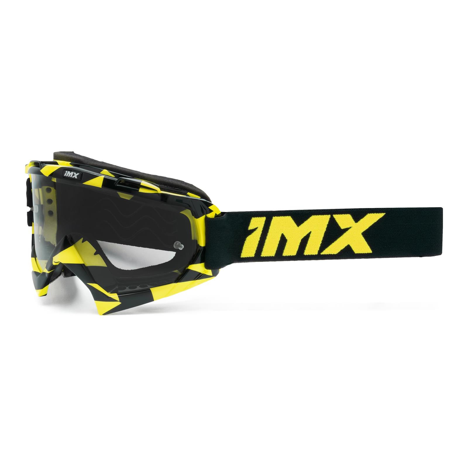 Gogle motocyklowe IMX MUD GRAPHIC FLUO YELLOW GLOSS/BLACK SZYBA CLEAR ...
