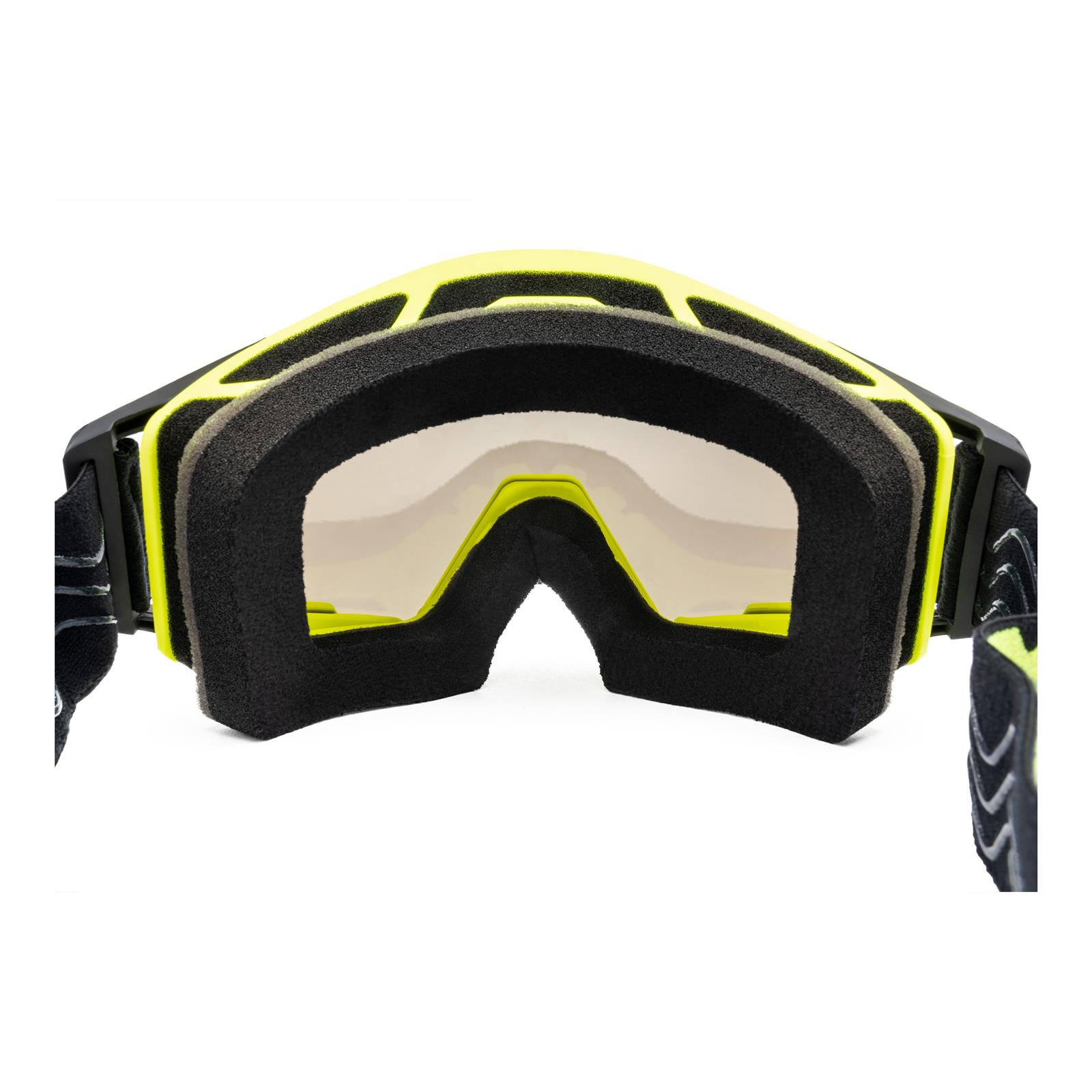 Gogle motocyklowe IMX SAND FLUO YELLOW MATT/BLACK SZYBA SILVER IRIDIUM ...