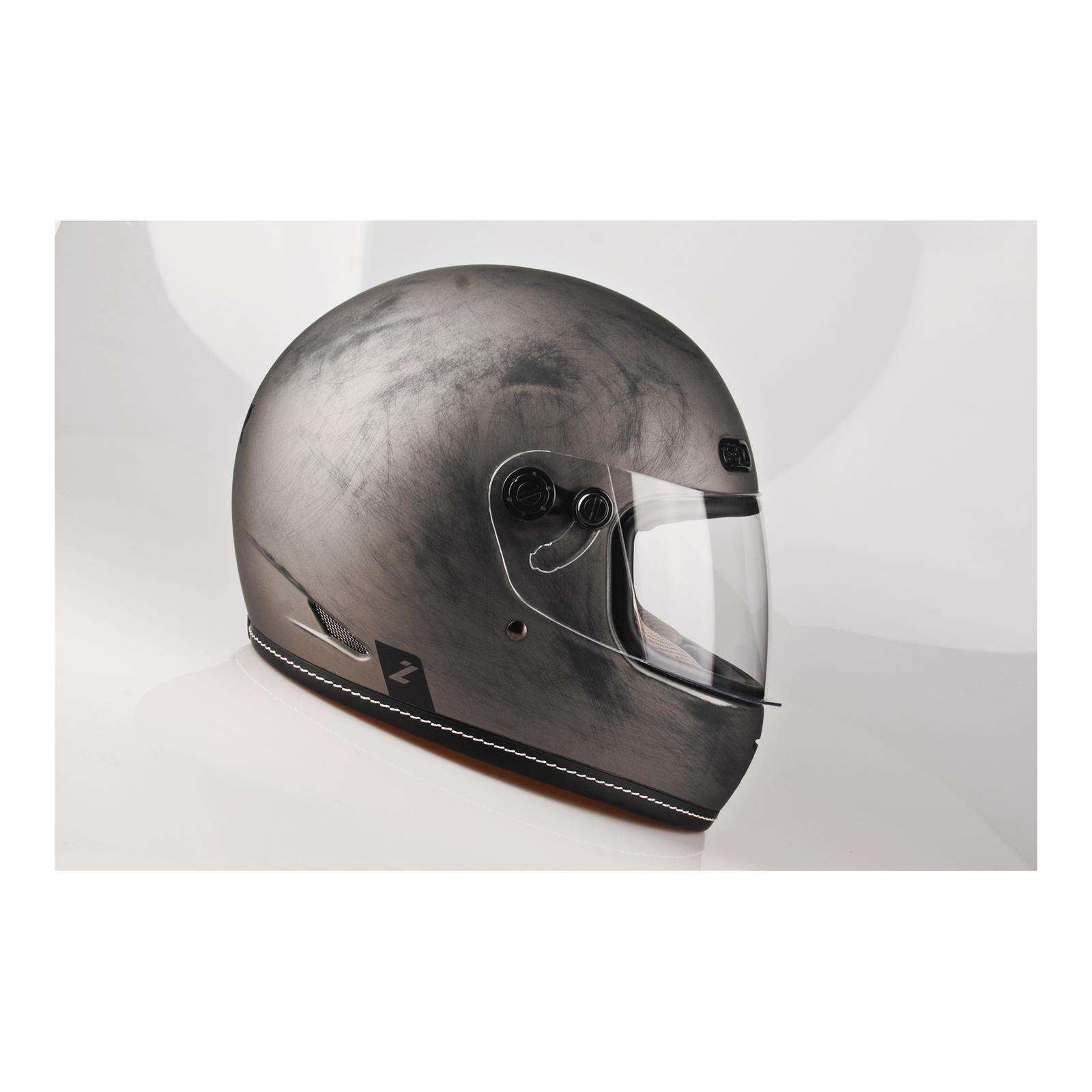 Kask integralny LAZER OROSHI CAFE RACER ALU BRUSHED srebrny szary ...