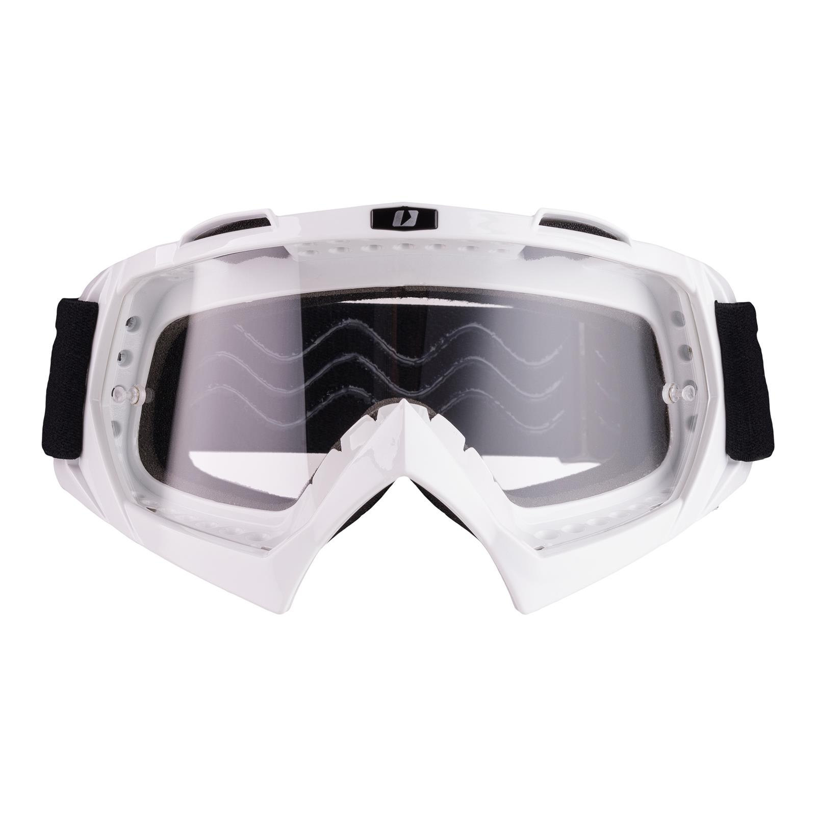 Gogle motocyklowe IMX MUD WHITE SZYBA CLEAR biały czarny | RRmoto.pl