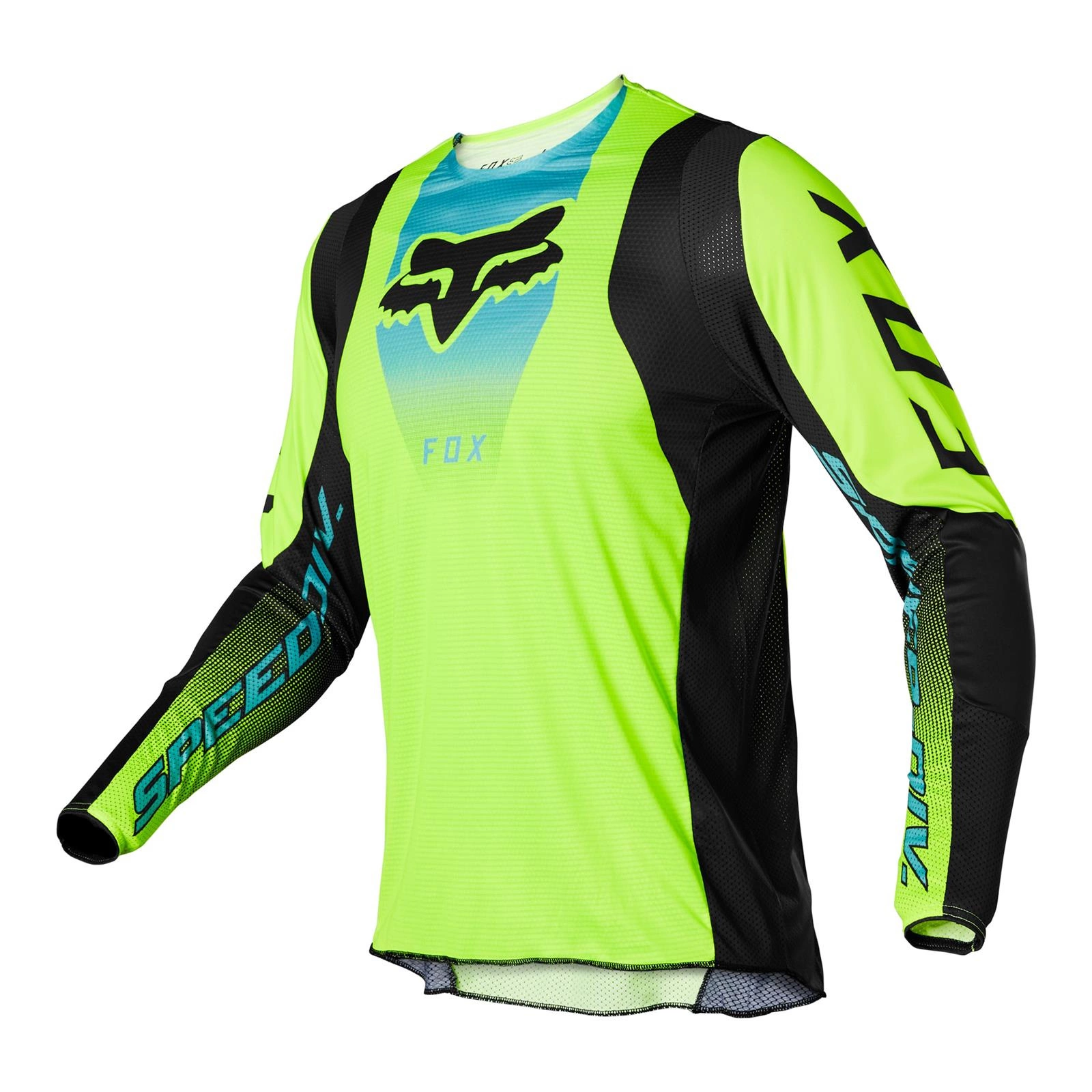 Bluza cross FOX 360 DIER FLUORESCENT YELLOW żółty fluo niebieski czarny ...