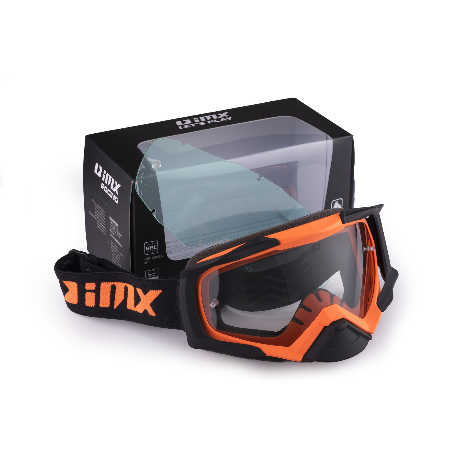 Gogle motocyklowe IMX DUST ORANGE MATT/BLACK MATT SZYBA DARK SMOKE ...