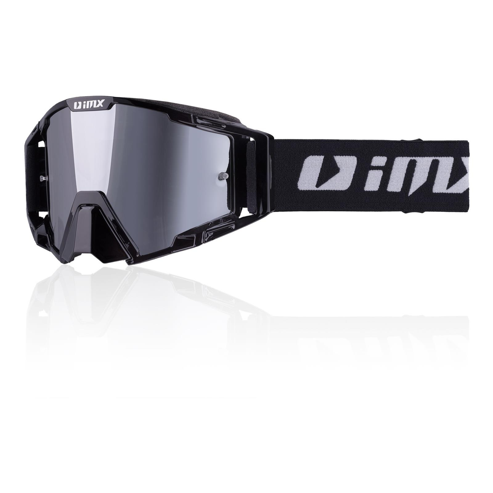 Gogle motocyklowe IMX SAND BLACK SZYBA SILVER IRIDIUM + CLEAR czarny ...