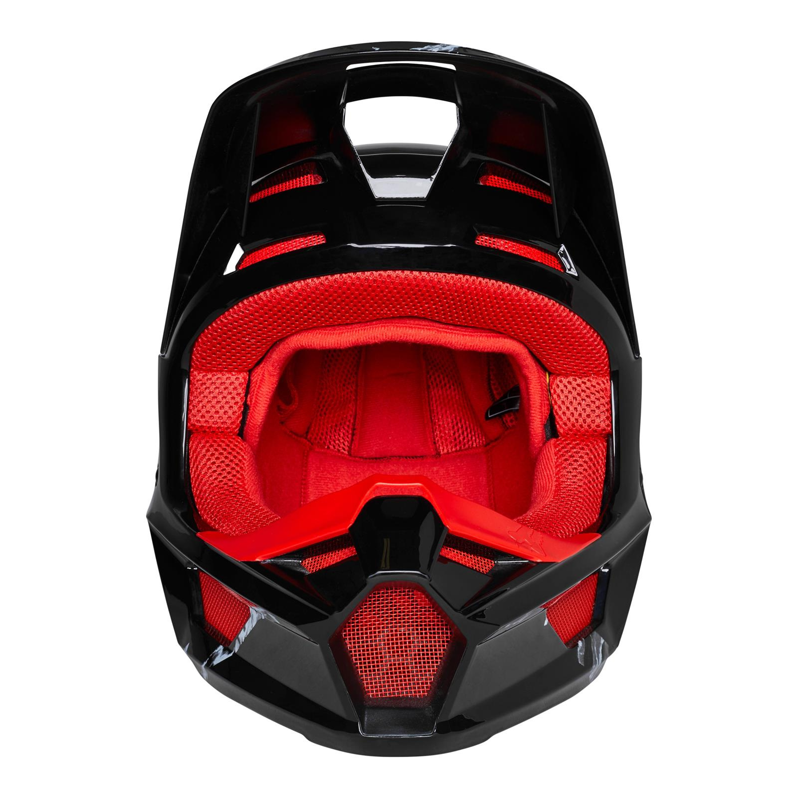 Kask cross FOX V1 KARRERA BLACK czarny czerwony | RRmoto.pl