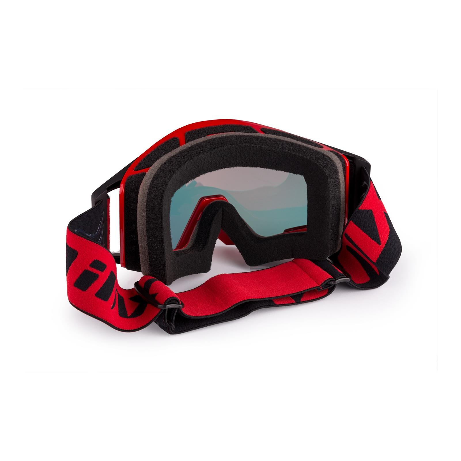Gogle motocyklowe IMX SAND RED/BLACK MATT SZYBA RED IRIDIUM + CLEAR ...