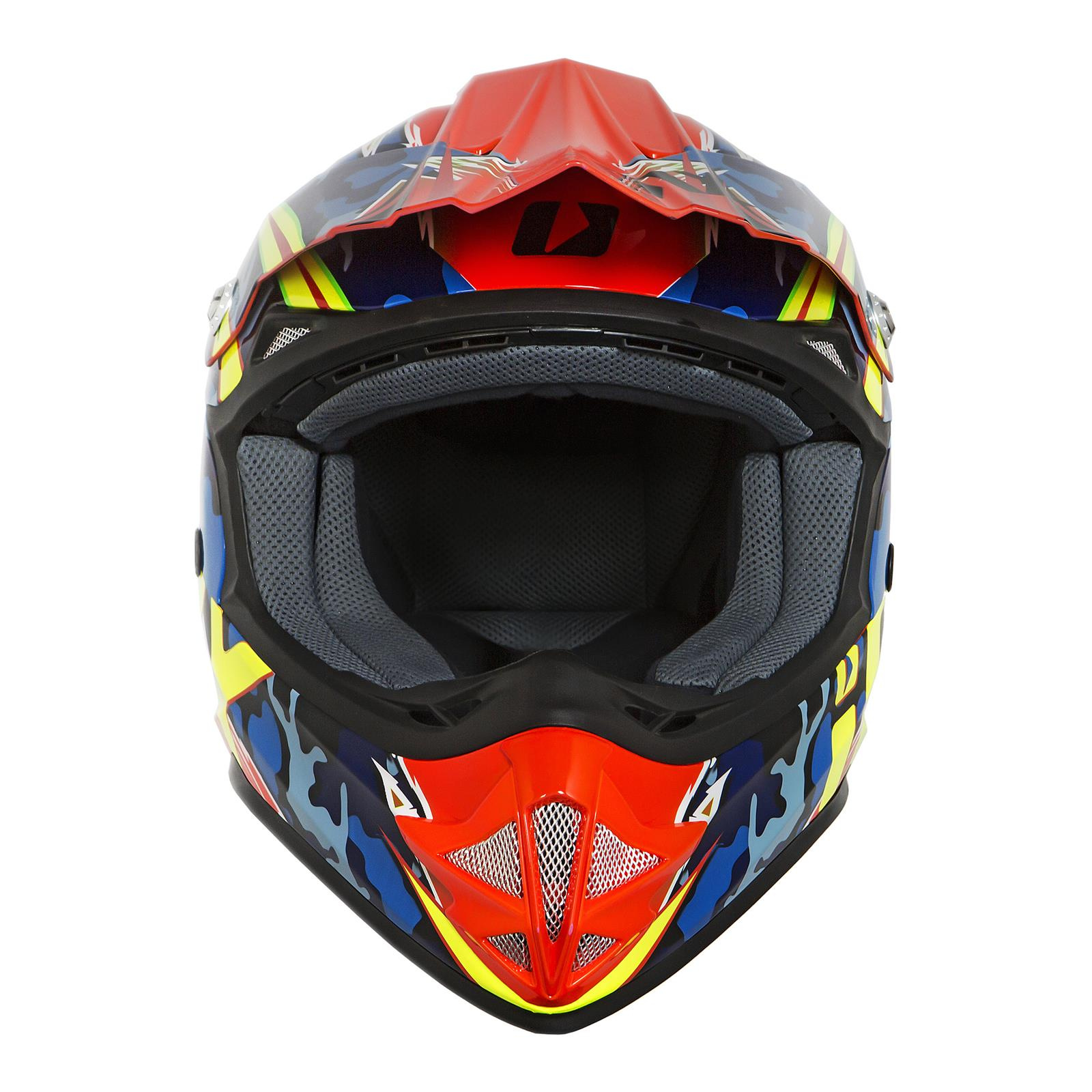 Kask cross IMX FMX-01 CAMO FLO ORANGE pomarańczowy fluo żółty fluo ...