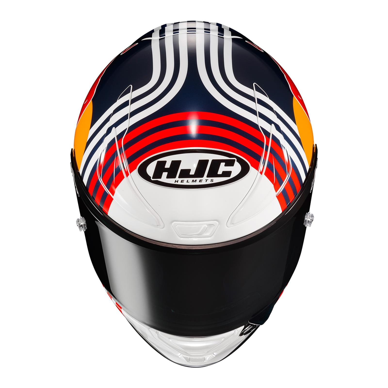 Kask integralny HJC RPHA1 RED BULL AUSTIN GP WHITE/BLUE/RED czarny ...
