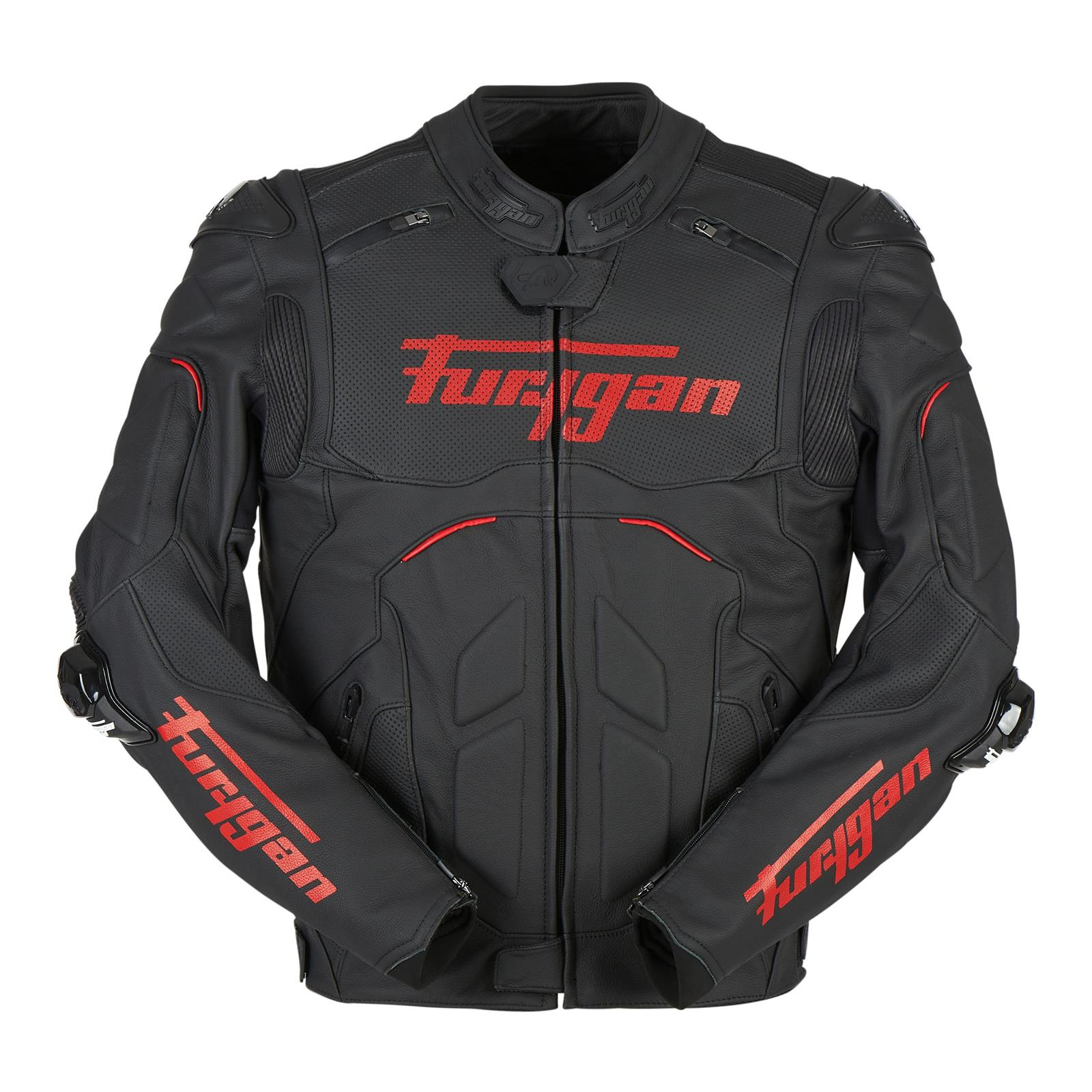 Kurtka skórzana FURYGAN RAPTOR EVO 2 BLACK/RED czarny czerwony | RRmoto.pl